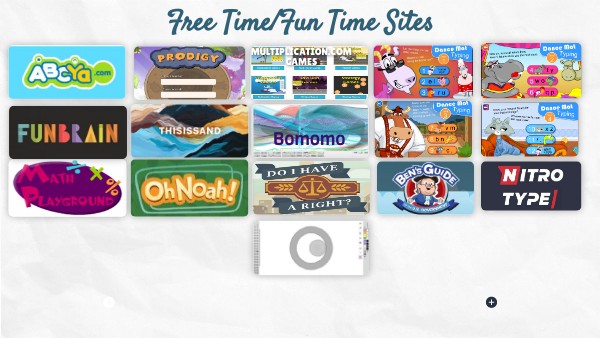 Free time/Fun time Weblinks