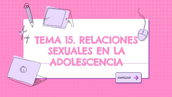 Tema 15 Relaciones Sexuales En La Adolescencia