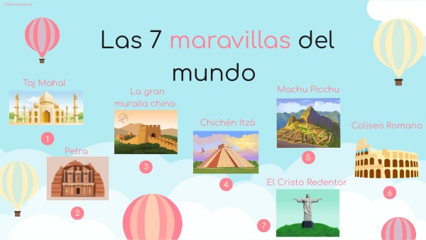 las 7 maravillas del mundo niños