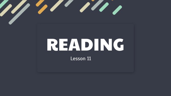 Lesson 11