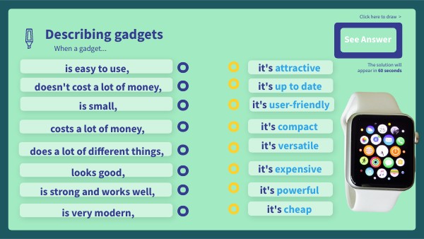 describing gadgets - english A2.1