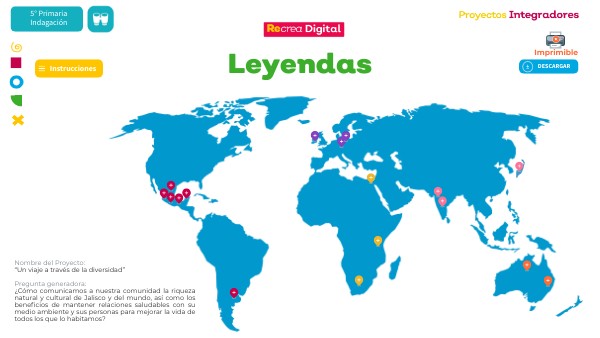 Mapa interactivo - Leyendas
