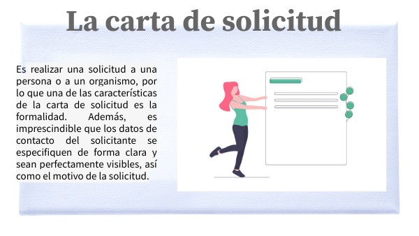La Carta De Solicitud