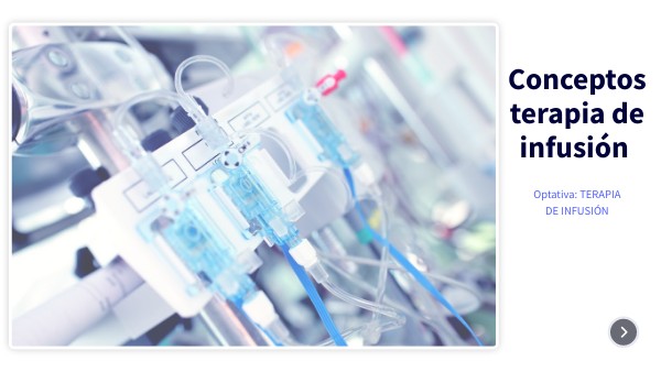 Conceptos terapia de infusión
