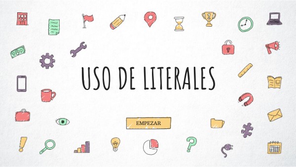 Uso de literales