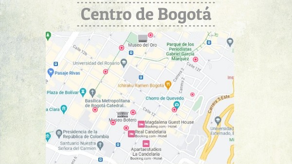 MAPA CENTRO DE BOGOTÄ