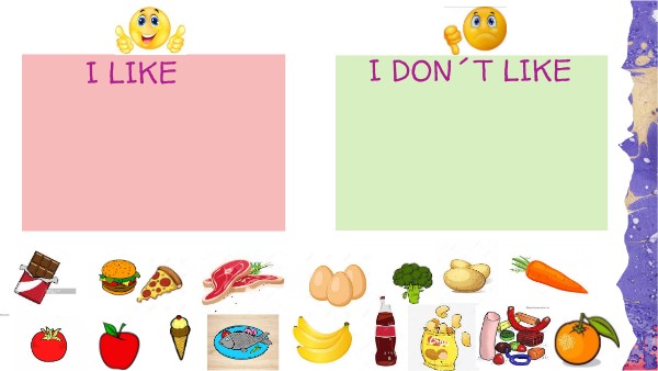 I LIKE/ I DON´T LIKE