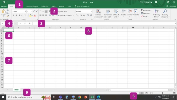 PARTES DE EXCEL