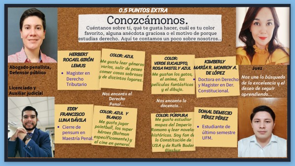 Actividad "Conozcámonos"