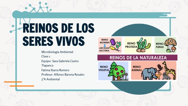 PRESENTACIÓN LOS 5 REINOS by sara castro on Genially