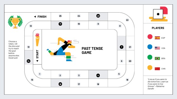 Past Tense BOARD GAME