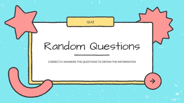Random Questions by andrea206.ap on Genially