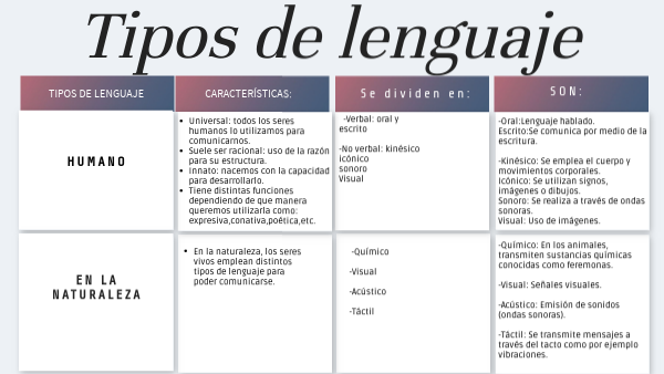 Tipos de lenguaje