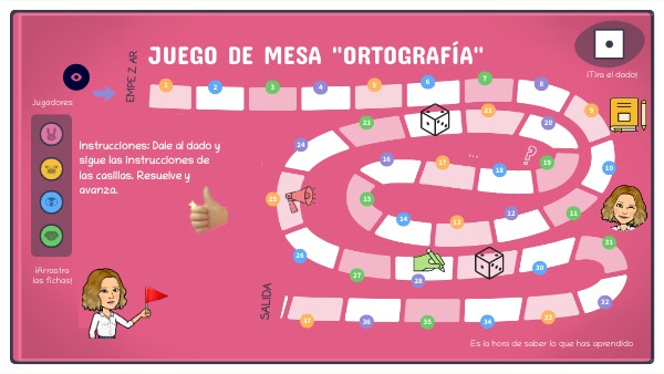 JUEGO DE MESA PARA ortografia