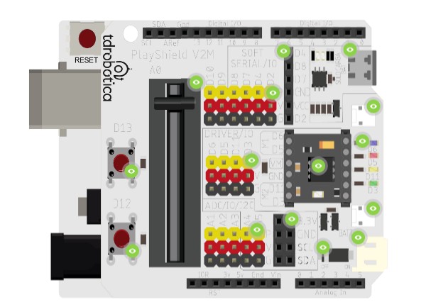 Placa PlayShield V2M