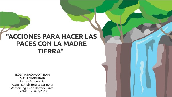 PRESENTACIÓN Hacer las paces con la Madre Tierra