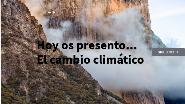 El cambio climático