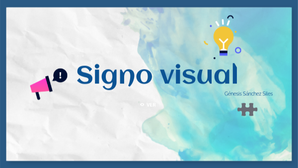 Signo visual presentación