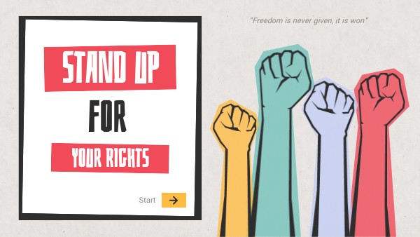 stand up for your rights