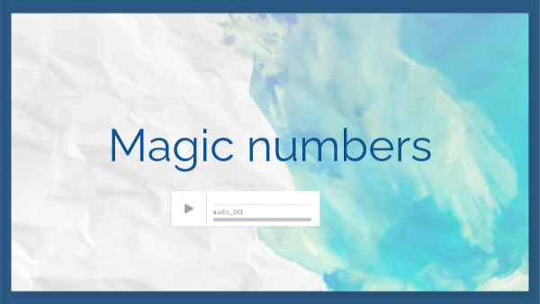 Magic numbers