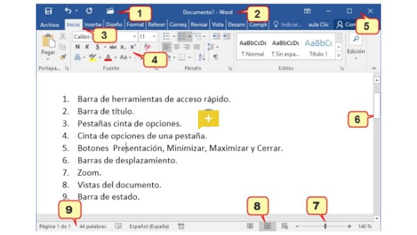 Elementos de word