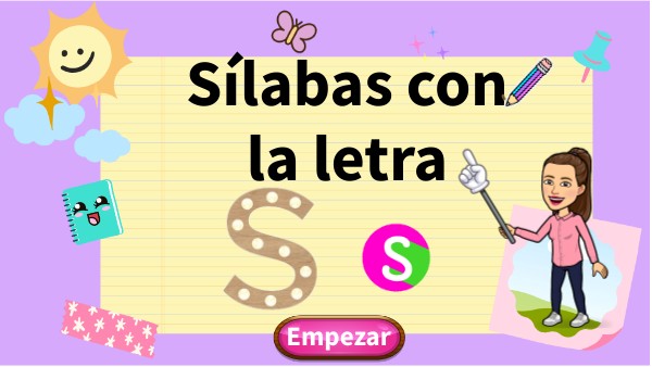 Sílabas con la letra "S"