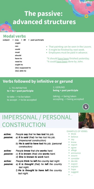 Advanced structures (the passive)