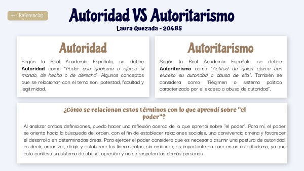 Autoridad VS Autoritarismo