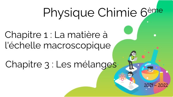 Chimie 6ème