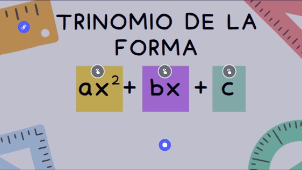 Trinomio de la forma ax2 + bx + c