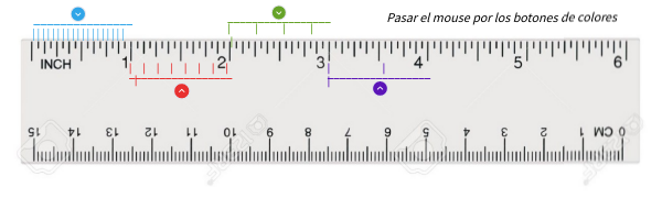 Regla de pulgadas