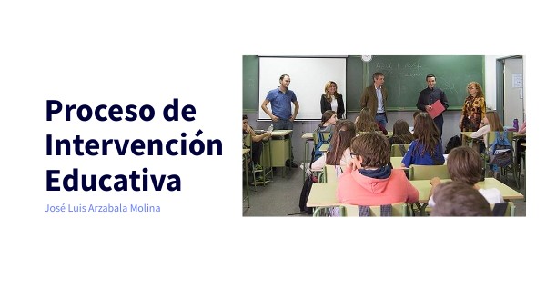 Proceso de Intervención Educativa