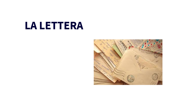 La lettera formale e informale