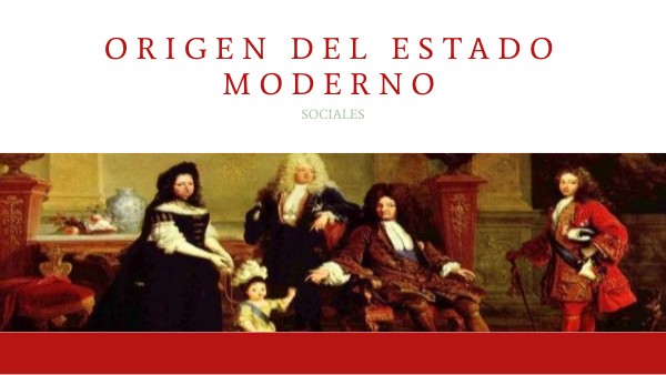 el estado moderno