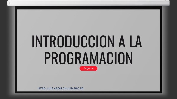 Intro. a la programación