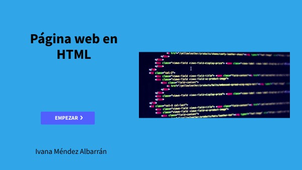 Guía básica "Página web en HTML"