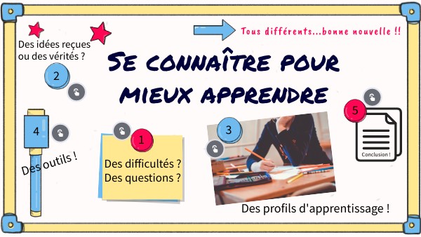 Se connaître pour mieux apprendre