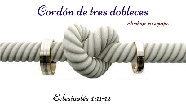 Cordón de tres dobleces