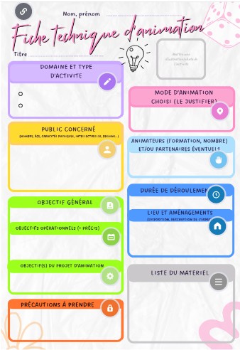 Fiche d'animation