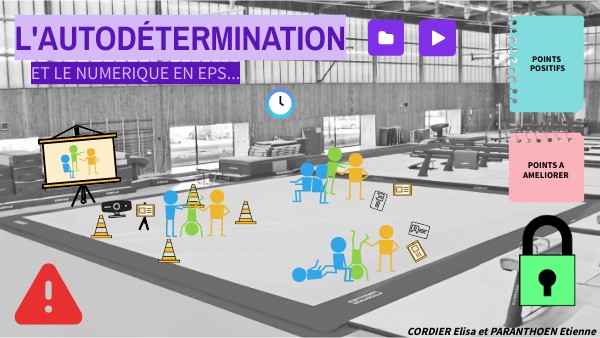 Affiche numérique interactive sur l'autodétermination