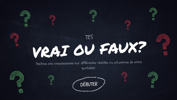 Vrai ou faux TES