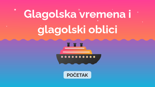 Glagolska vremena i glagolski oblici (definicije) - 6.