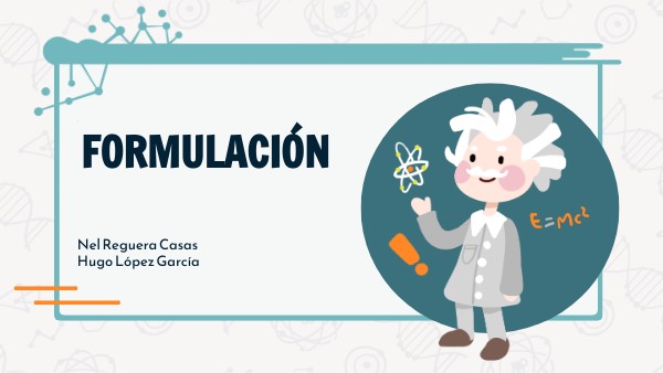 FORMULACIÓN