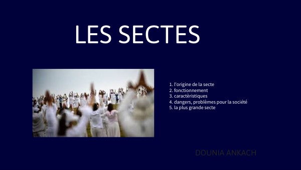 les sectes