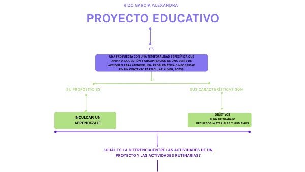 MAPA CONCEPTUAL PROYECTO EDUCATIVO