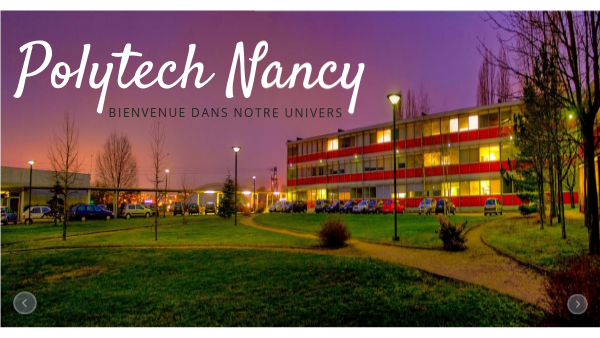 Formations de Polytech Nancy