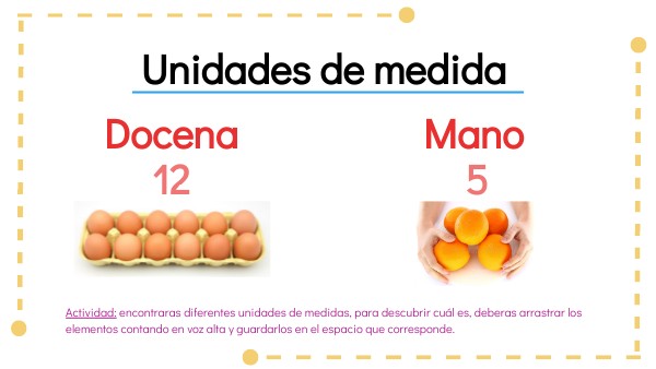 Unidades de medida - docena y mano