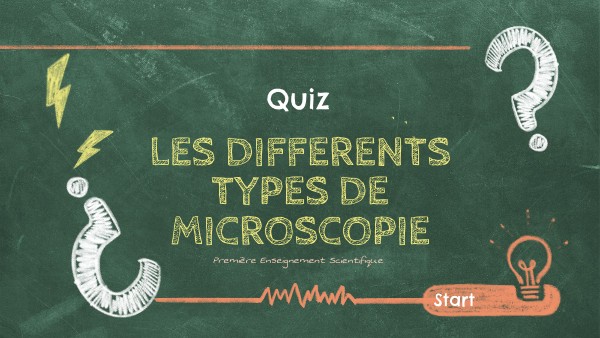 Les différents types de microscopie.