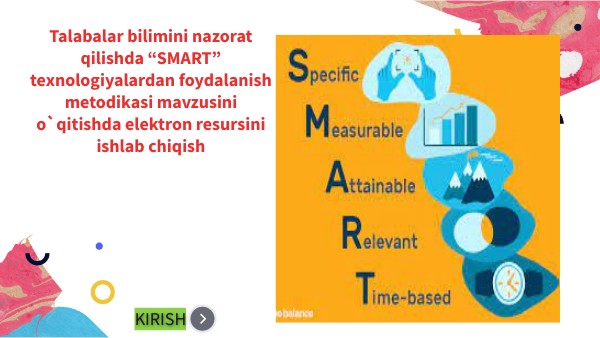 Talabalar bilimini nazorat qilishda “SMART” texnologiyalardan foydalan