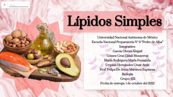 Lípidos Simples